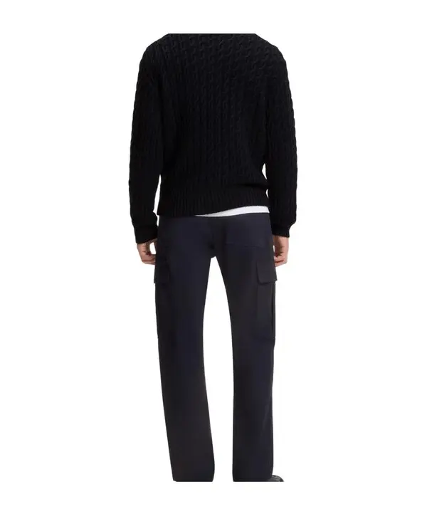 Hugo Boss Wave Cable-knit Turtleneck Sweater