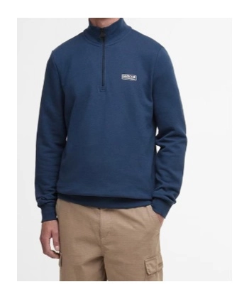 Barbour Long-sleeved Half-zip Sweatshirt - Insig Blue