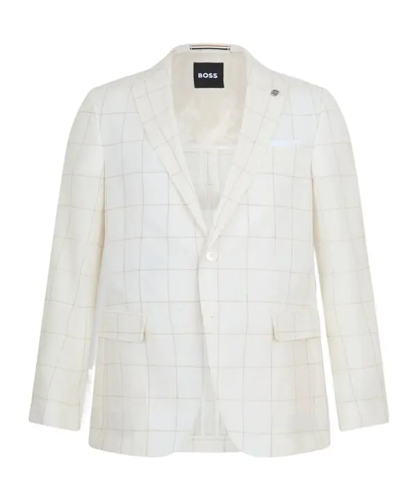 Hugo Boss Check Single-breasted Blazer