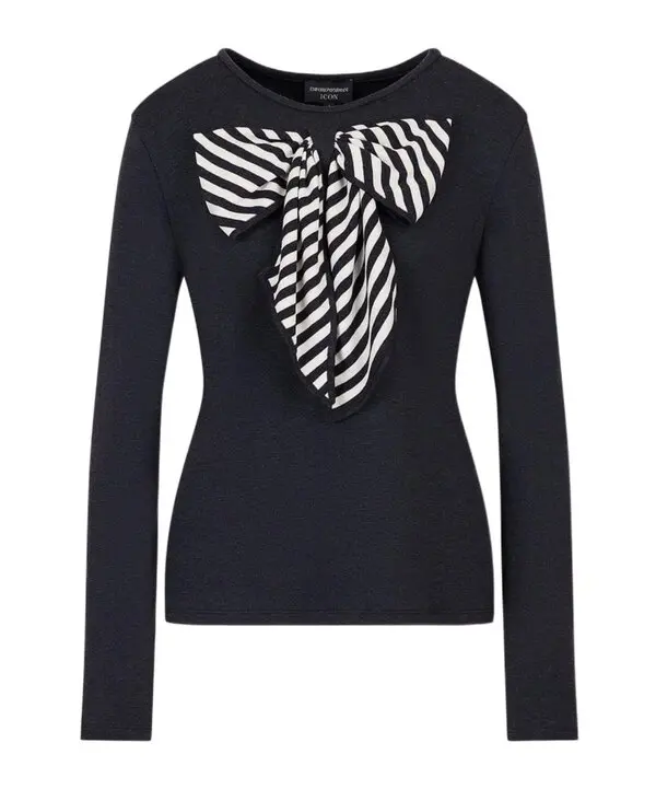 Emporio Armani Fitted Sweatshirt - Black