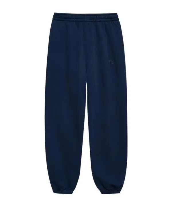 ANINE BING Elastic Waist Sports Pants - Dark Blue