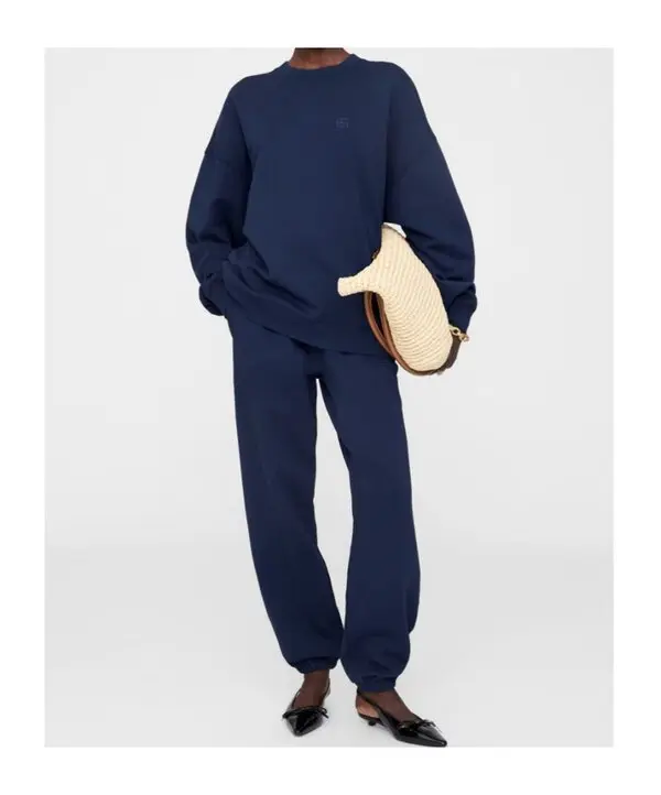 ANINE BING Elastic Waist Sports Pants