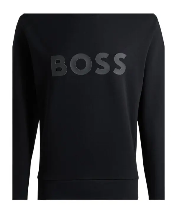 Hugo Boss Embossed Big Logo Crew Neck Sweatshirt