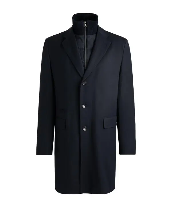 Hugo Boss Solid Color Overcoat