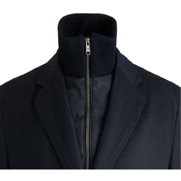 Hugo Boss Solid Color Overcoat