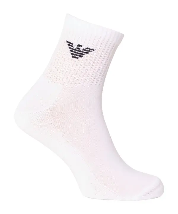 Emporio Armani Solid Color Sweat-absorbent Breathable Pure Cotton Socks
