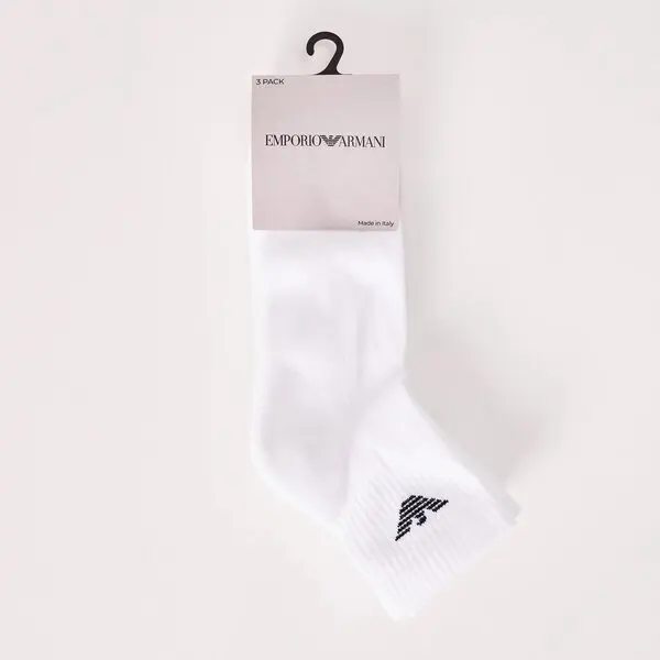Emporio Armani Solid Color Sweat-absorbent Breathable Pure Cotton Socks