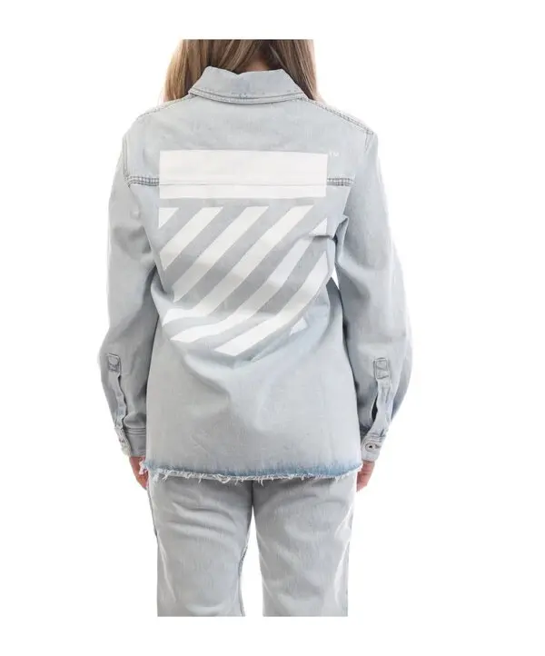 Off-White Diagonal Long Sleeve Shirt