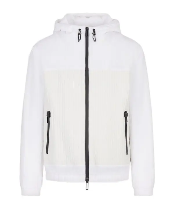 Emporio Armani Hooded Leather Jacket