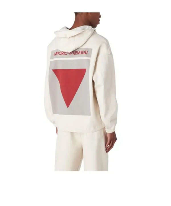 Emporio Armani Quarter Zip Hooded Jacket