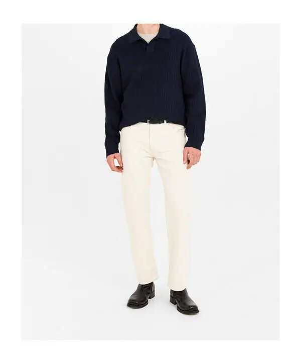 Hugo Boss Vertical Rib Knit Polo Shirt