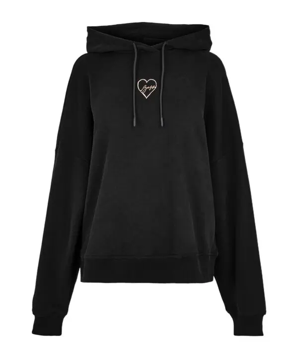 Hugo Boss Ehoody Overhead Design Hoodie - Black