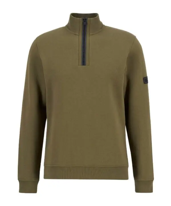Barbour Long-sleeved Half-zip Sweatshirt