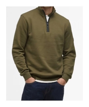 Barbour Long-sleeved Half-zip Sweatshirt