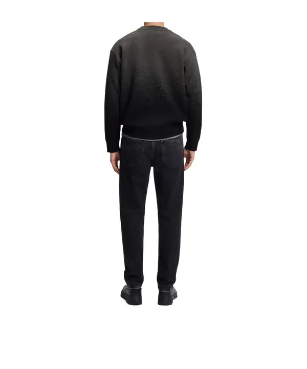 Hugo Boss Gradient Speckle Crew Neck Knit Sweater