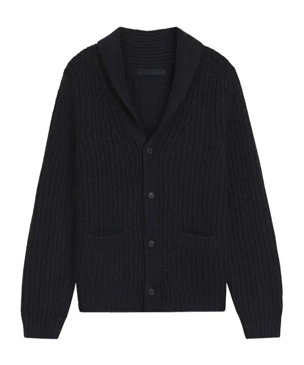 Hugo Boss Shawl-collar Thick Knit Cardigan