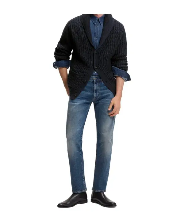 Hugo Boss Shawl-collar Thick Knit Cardigan