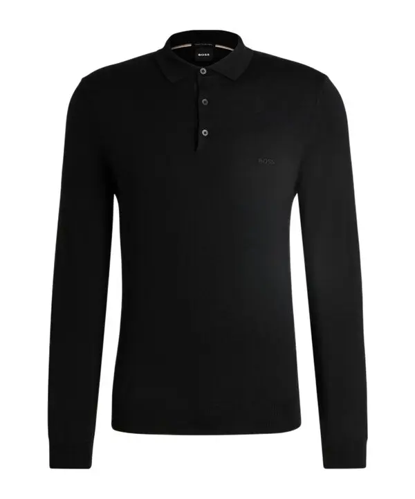 Hugo Boss Bono Knitted Polo Knitwear