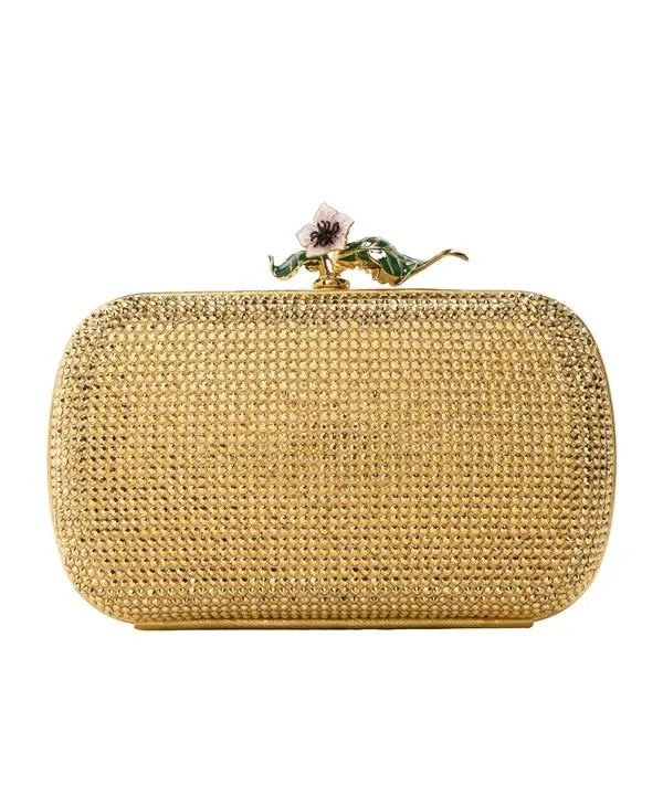Bottega Veneta Hotfix Knot Clutch Bag - Nude