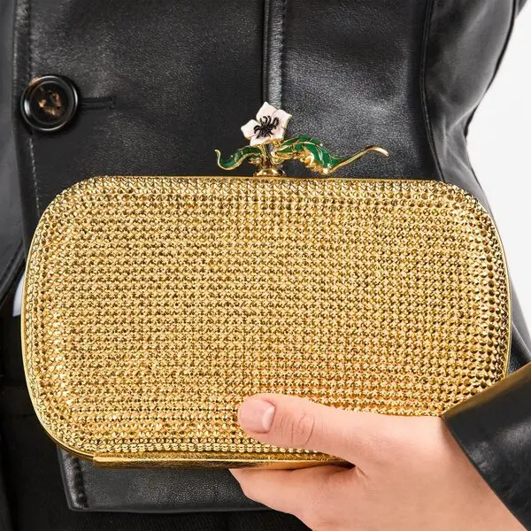 Bottega Veneta Hotfix Knot Clutch Bag