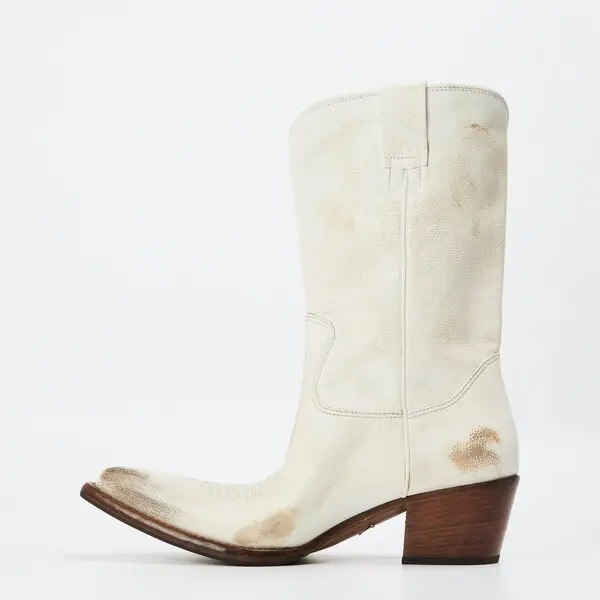 Prada Leather Western Boots