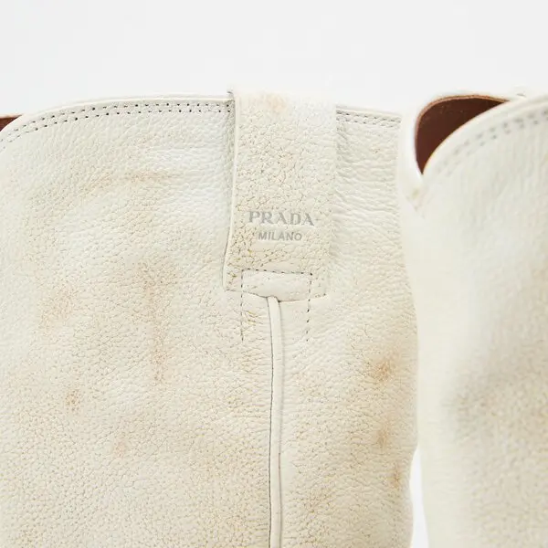 Prada Leather Western Boots
