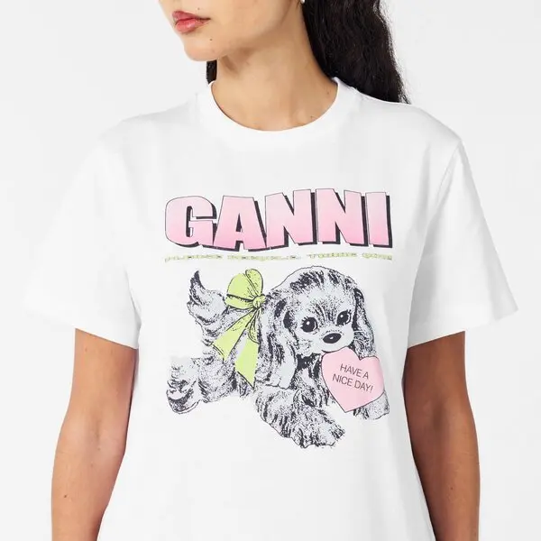 GANNI Graphic T-shirt - No