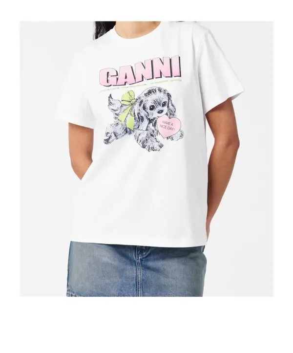 GANNI Graphic T-shirt