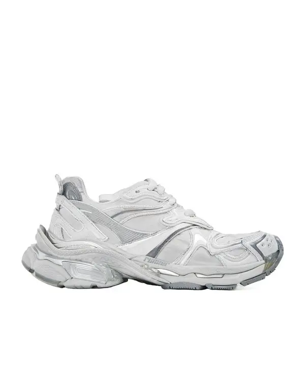 Balenciaga Lace-up Casual Sneakers - White