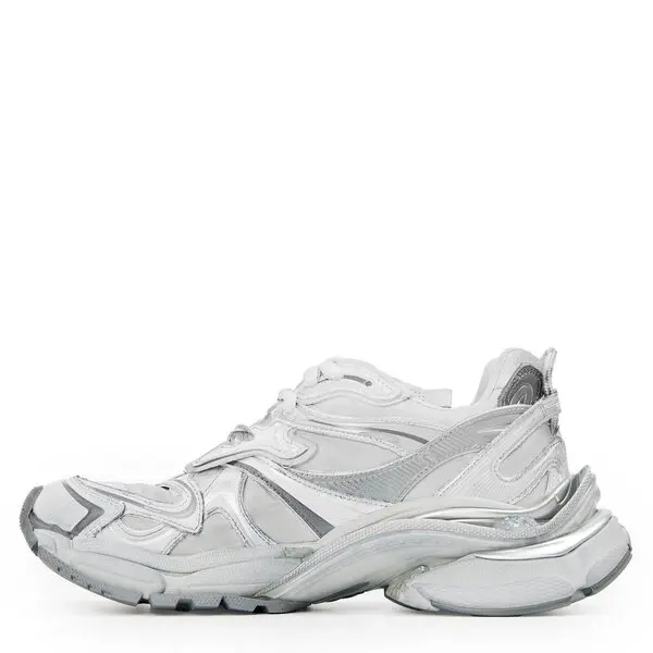 Balenciaga Lace-up Casual Sneakers - White