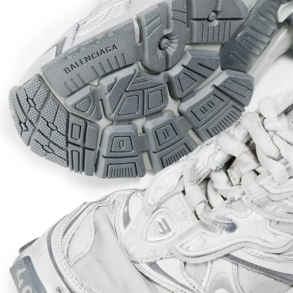 Balenciaga Lace-up Casual Sneakers - White