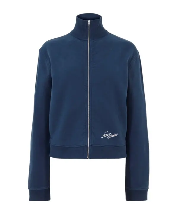 Acne Studios Zip Hoodie - Blue