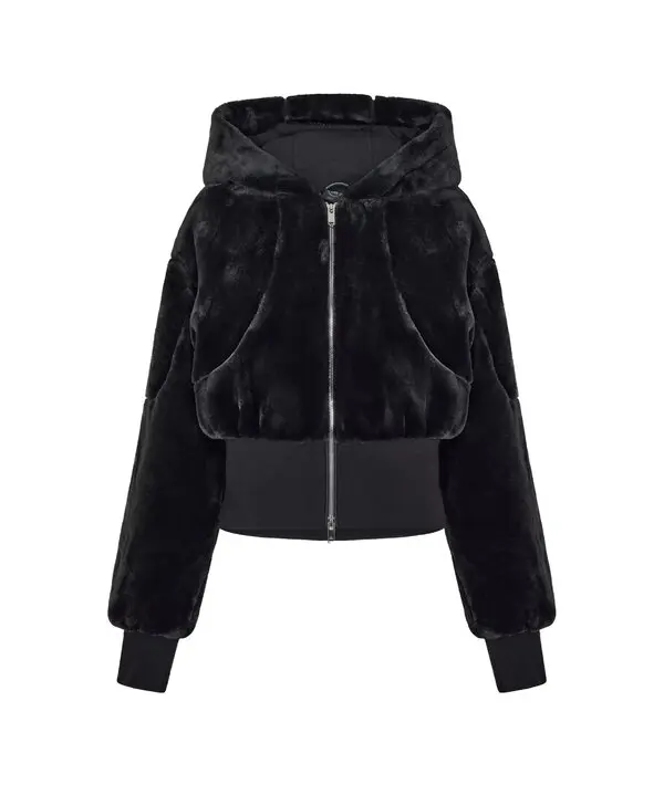 Moose Knuckles Rose De Bunny Insulated Bomber Jacket