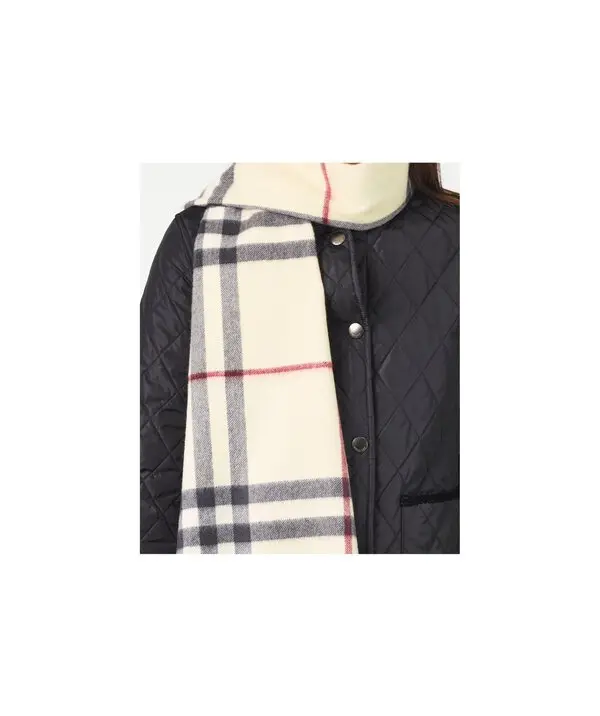 Burberry Medium-thickness Scarf With Tassel Trim - Black
