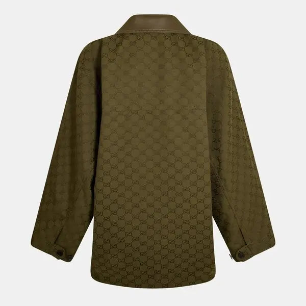 Gucci Athletic Tailored Fit Bomber Jacket With Monogram Pattern