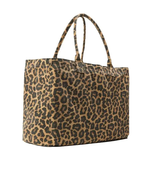 ANINE BING Leopard Print Tote Bag
