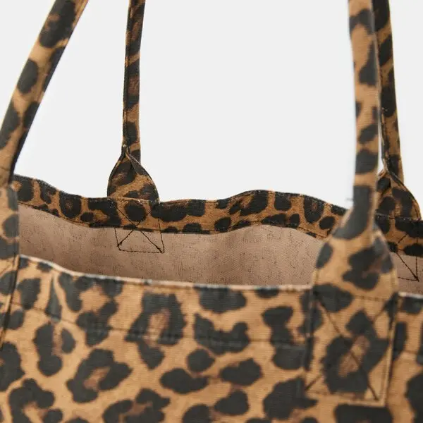 ANINE BING Leopard Print Tote Bag
