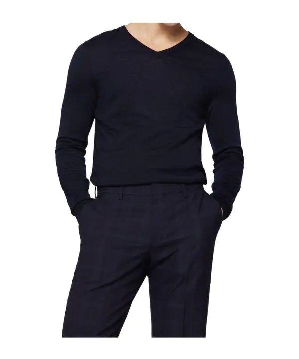 Hugo Boss V-neck Long-sleeve Knit Sweater