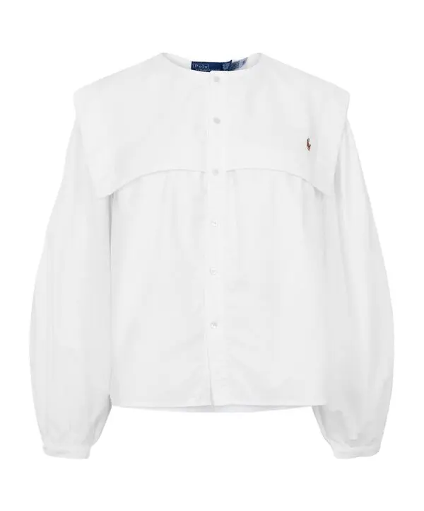 Polo Ralph Lauren Cotton Blouse With Classic Collar