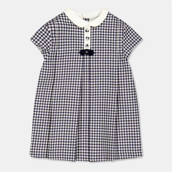Gucci Plaid Short Sleeve Dress
