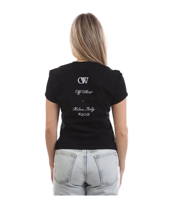 Off-White Embroidered Fitted T-shirt