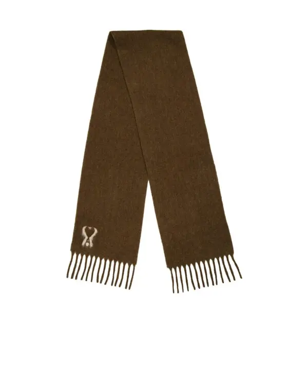 AMI Paris Solid Color Scarf