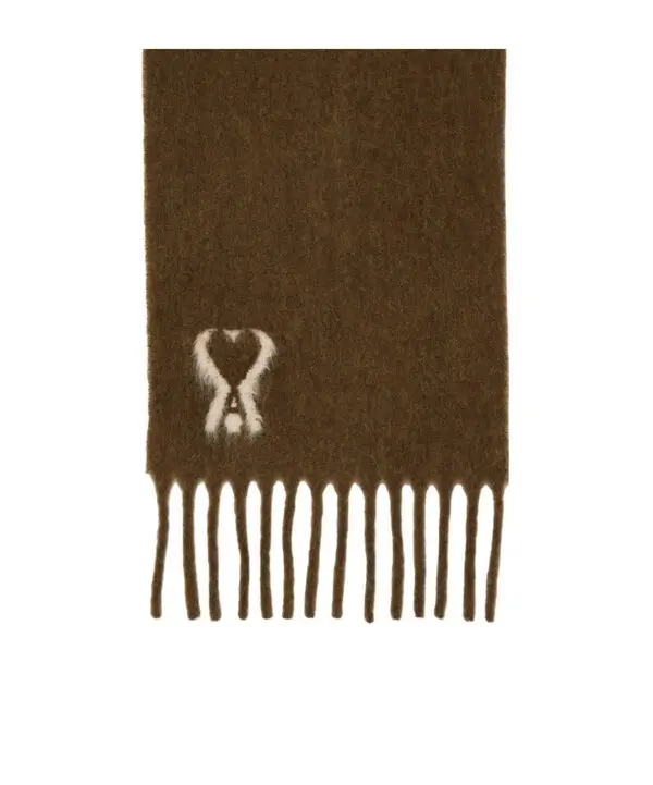 AMI Paris Solid Color Scarf