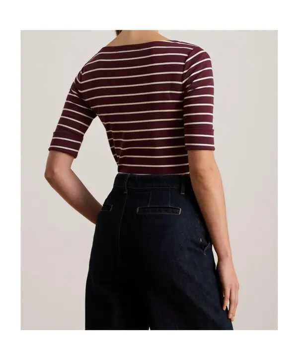 Ralph Lauren Striped Short-sleeved T-shirt - Brown