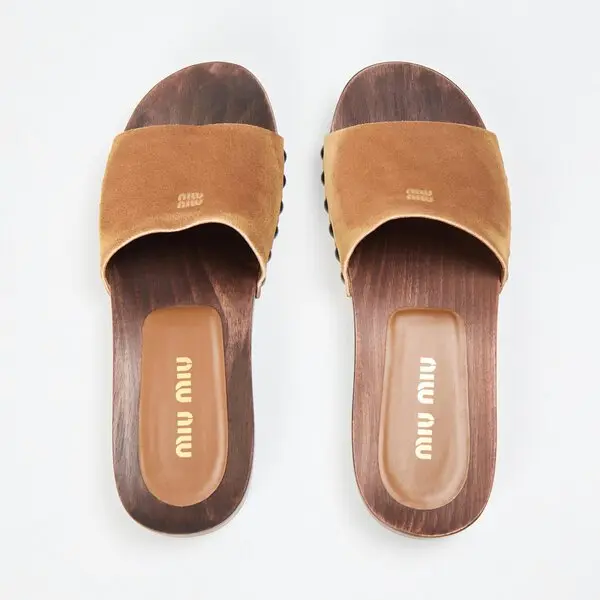 Miu Miu Open Toe Slipper