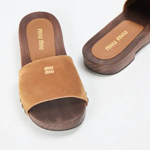 Miu Miu Open Toe Slipper