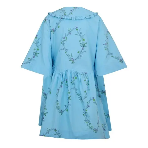 GANNI Printed Mini Wrap Dress