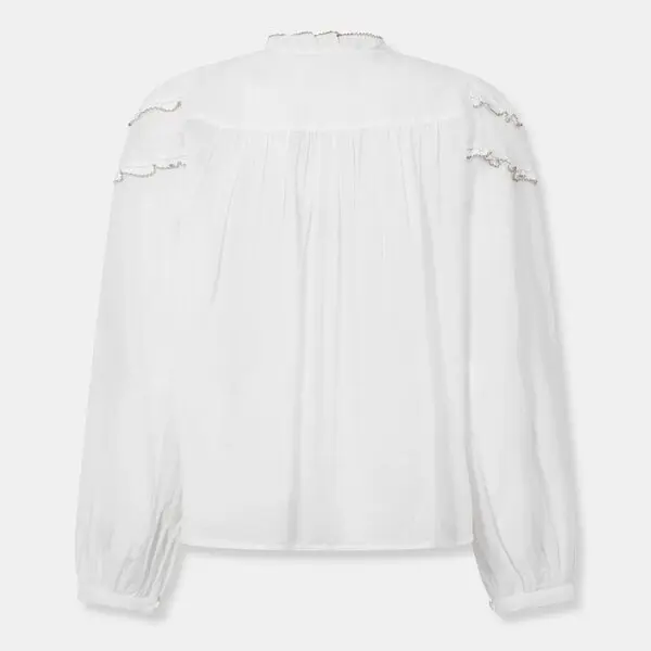 Isabel Marant Étoile Lace Collar Long Sleeve Shirt