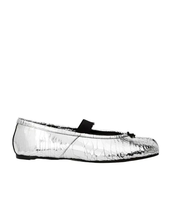 MAISON MARGIELA Padded Ballet Shoes - White