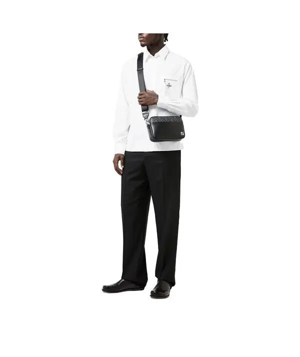 Fendi Logo Long-sleeve Plain Shirt